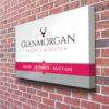 Sign trays - aluminium composite folded signs for buildings - Print 2 Media