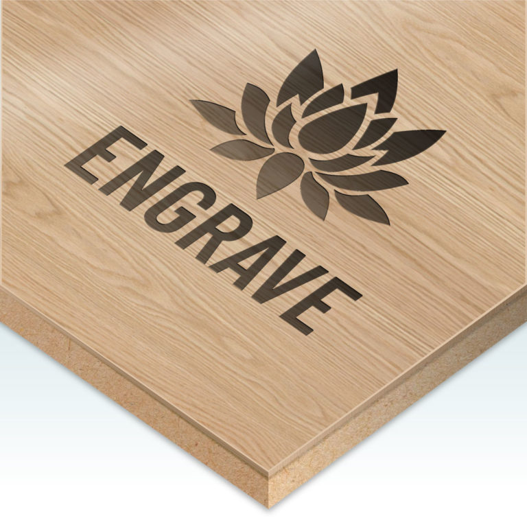 Oak Veneered MDF - Printed Wooden Signage - Print 2 Media