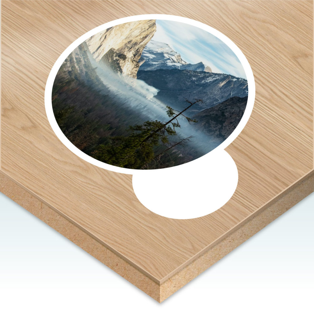 Oak Veneered MDF - Printed Wooden Signage - Print 2 Media